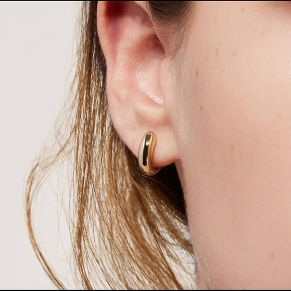 ana luisa | Jewelry | Ana Luisa Giulia 4k Gold On Brass Bold Huggie Hoop Earrings Hypoallergenic ...